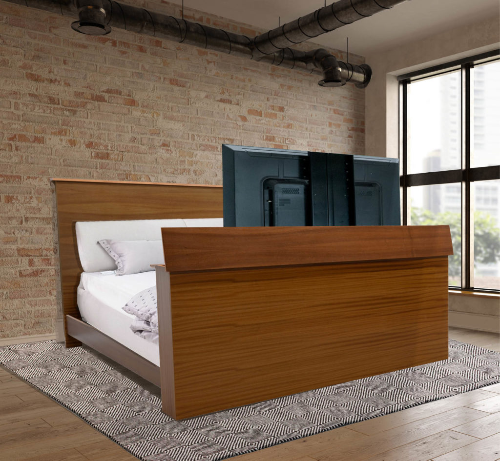 Chelsea TV Bed - Simple Modern TV Bed - Wildwood TV Lift Furniture